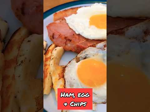 ham, egg & chips (fries for American followers) CARNIVORE style! Great for low carb & keto #shorts