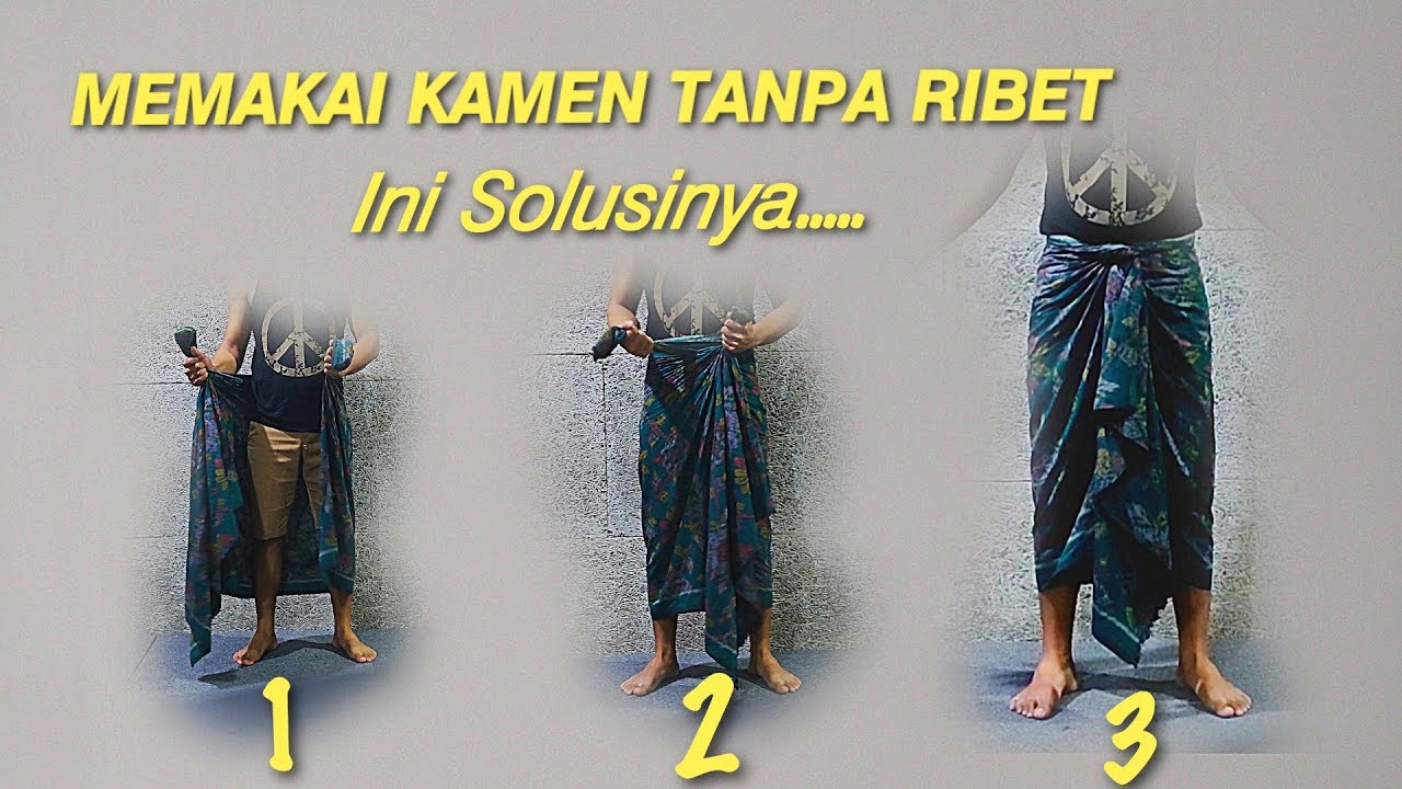 HOW TO WEAR A MEN'S KAMEN BY TYING IT