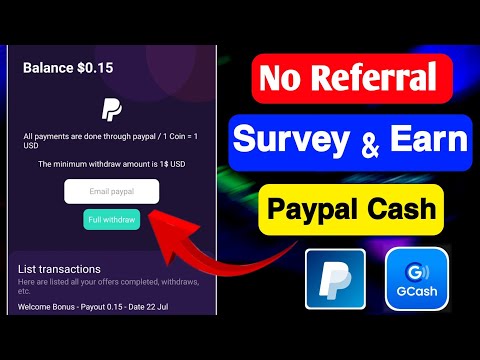 $1 Withdrawal|No Invitation|New Paypal Earnings App|How to earn money