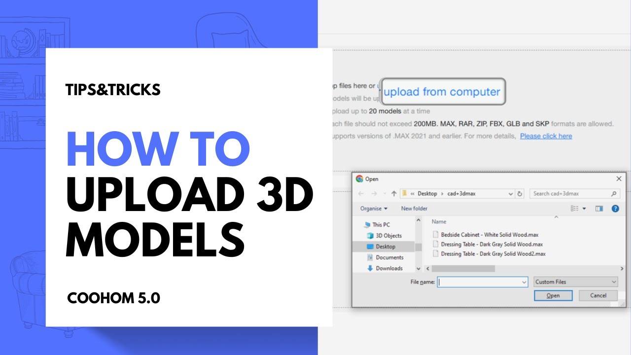 How to Upload 3D Models in Coohom?