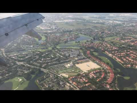 Miami, Florida - Landing at Miami International Airport HD (2016)