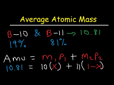 Average Atomic Mass Practice Problems