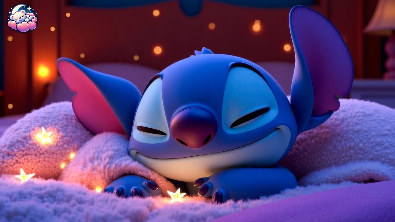 Peaceful Dreams with Stitch 🌙 Soothing Piano for Insomnia Relief & Restful Sleep | 4K