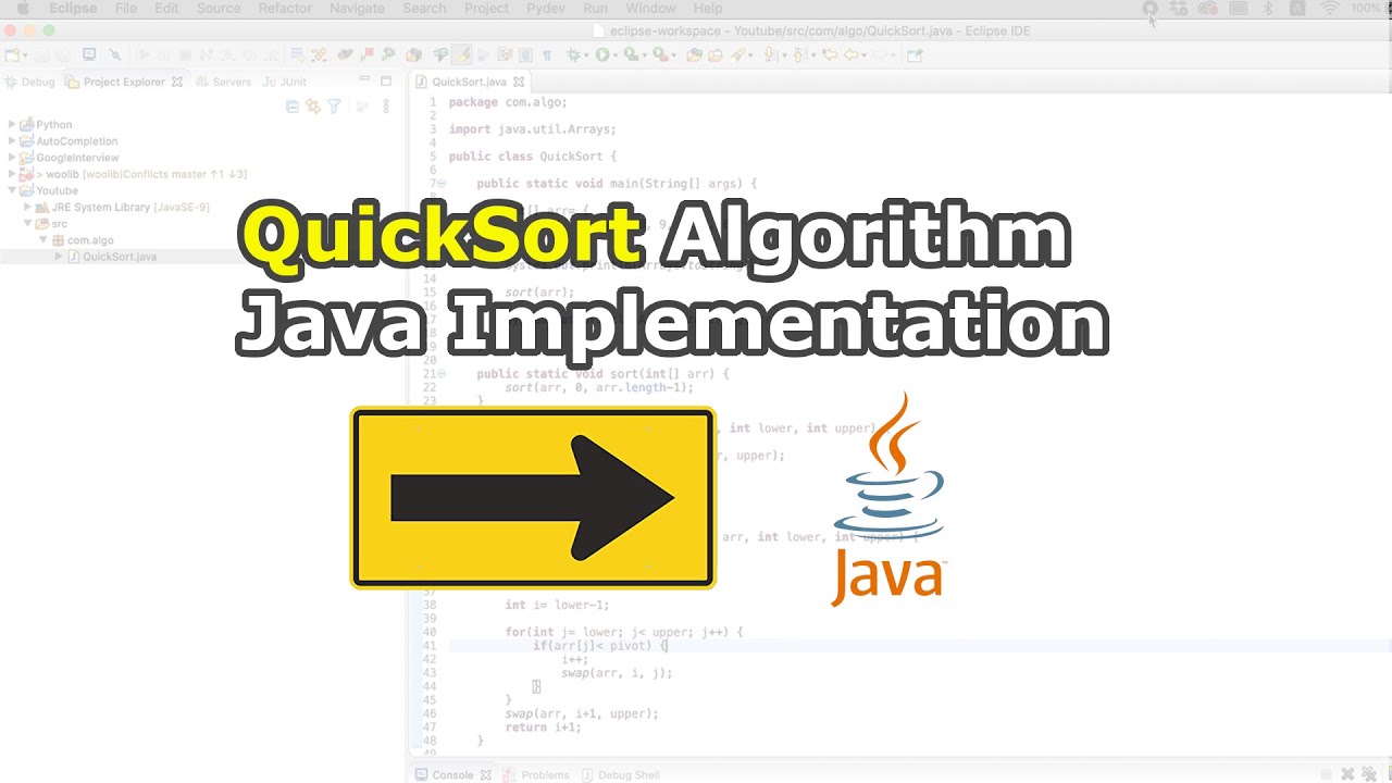 QuickSort Algorithm | Java Implementation