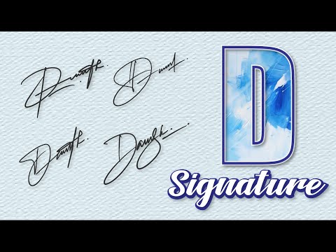 D Signature Style | How to Draw D Signature in Different Styles | | D signature Ideas |