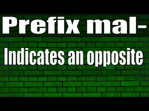 Esperanto: Prefix mal-