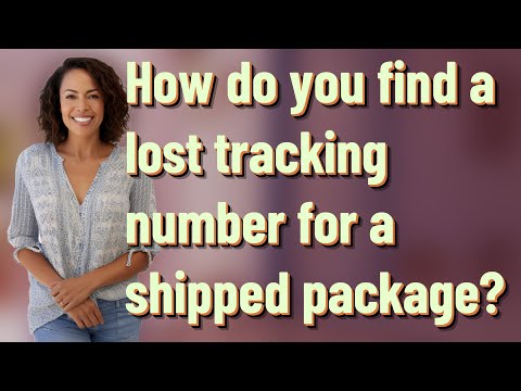 How do you find a lost tracking number for a shipped package?