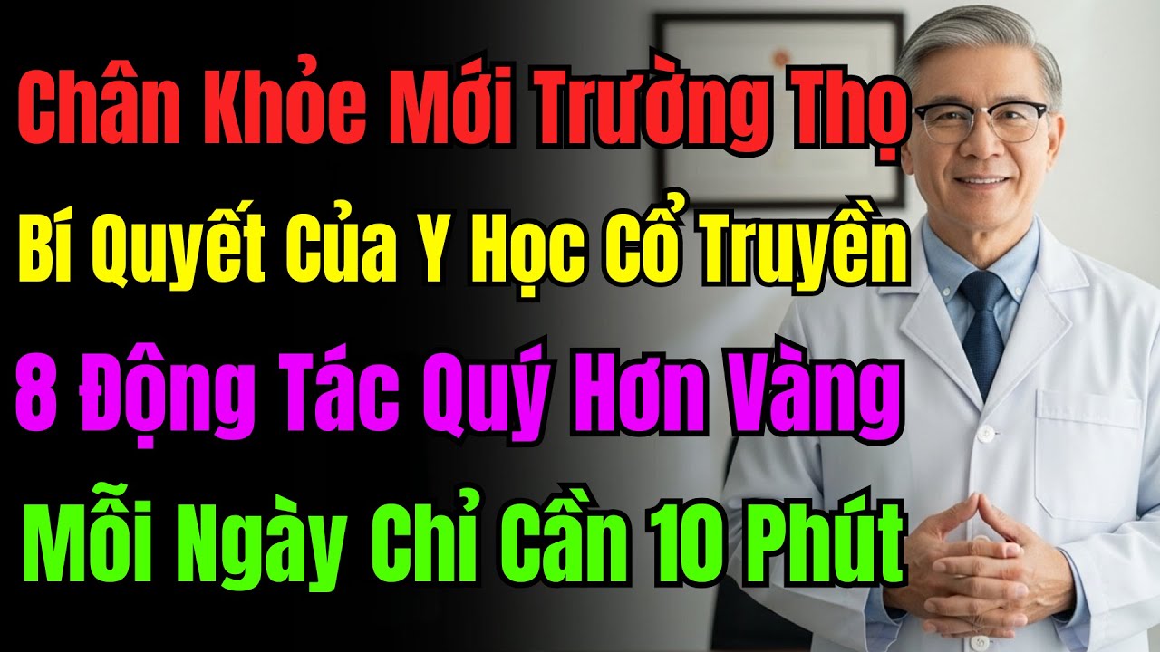 Bí Quyết Sống Thọ: 8 Động Tác Đông Y Giúp Chân Khỏe, 10 Phút Mỗi Ngày, 80 Tuổi Đi Lại Như Bay!