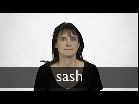 How to pronounce SASH in British English