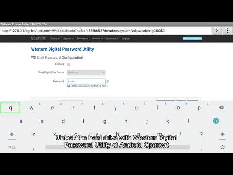 Western Digital Password Utility on Android Openwrt (herabox.org)