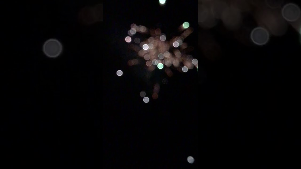 bokeh effect with fireworks