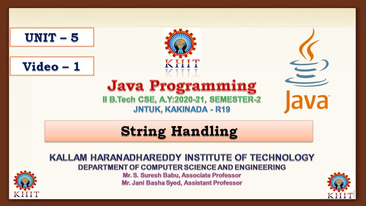 JAVA Unit 5 Video 1