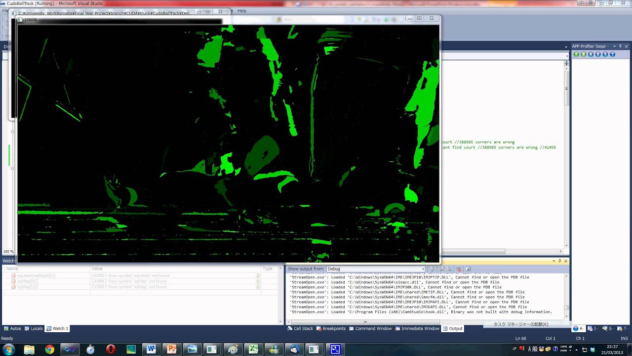 GPU based real time connected components algorithm
