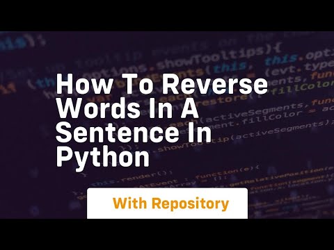 how to reverse words in a sentence in python