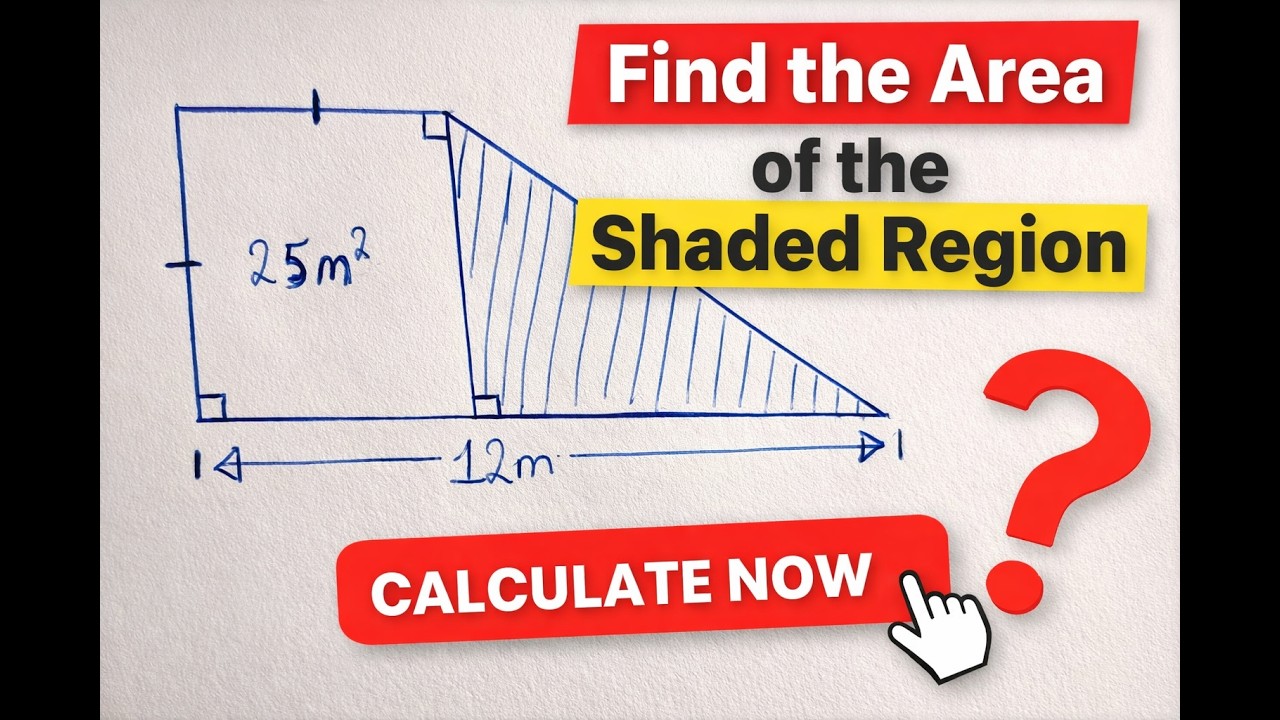 Find the area of the shaded region in the given figure