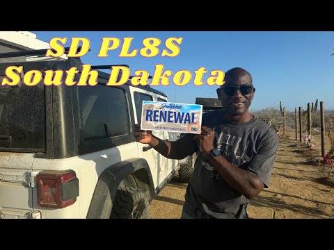 South Dakota vehicle registration SD PL8S