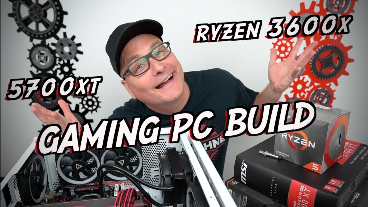 AMD Gaming PC Build, Ryzen 3600X with 5700XT