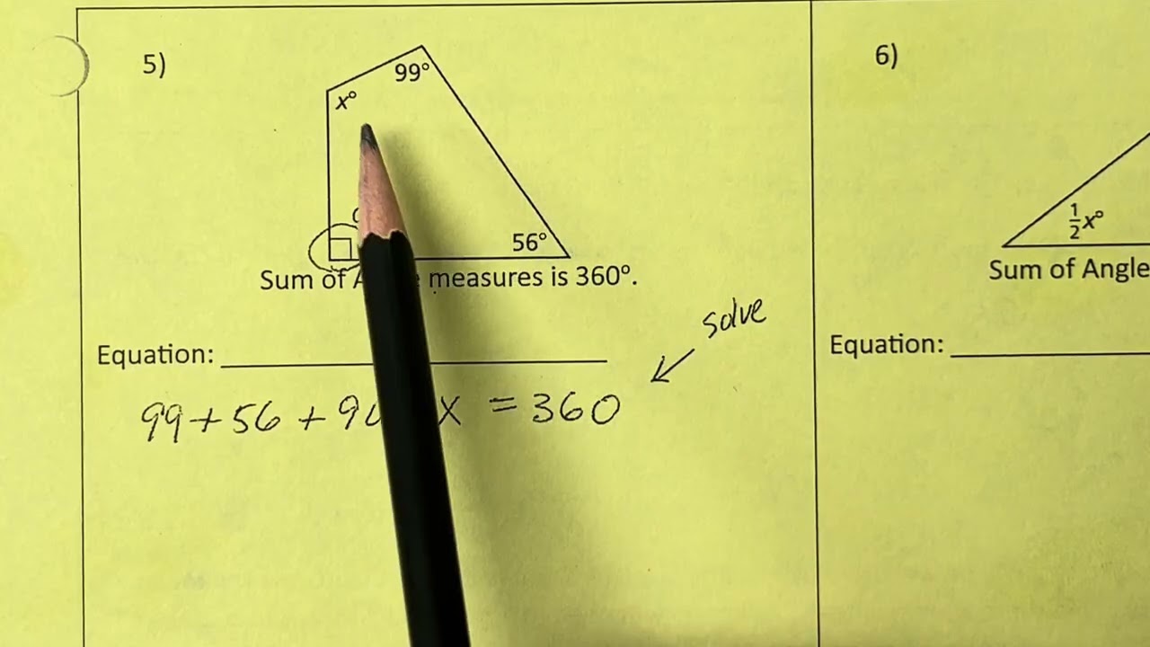 M8 Unit 12 Quiz; Solutions Video