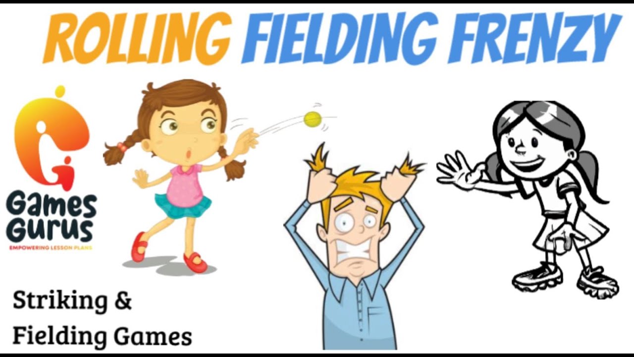 Rolling Fielding Frenzy: Striking & Fielding Game | The Games Gurus #cricket #physedgames #physed