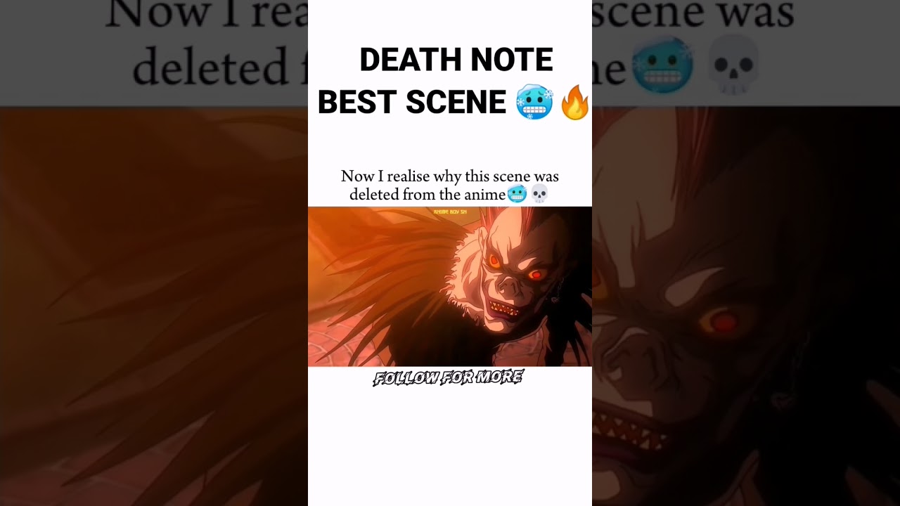 Death Note Most Scary scene 🥶🔥#deathnote #lightyagami #anime
