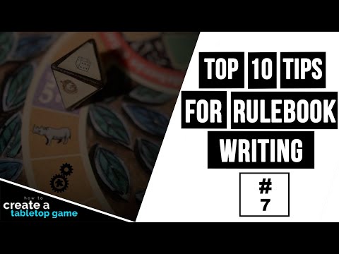 Top 10 Tips for Rulebook Writing | How to Create a Tabletop Game #7