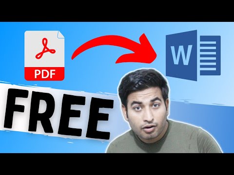 How To Convert PDF To Word In Laptop | Free PDF To Word Converter