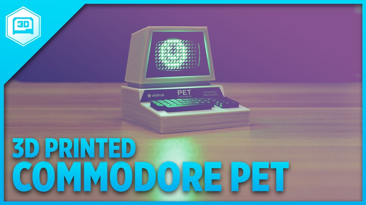 Mini Commodore PET – 3D Printed with LED Matrix