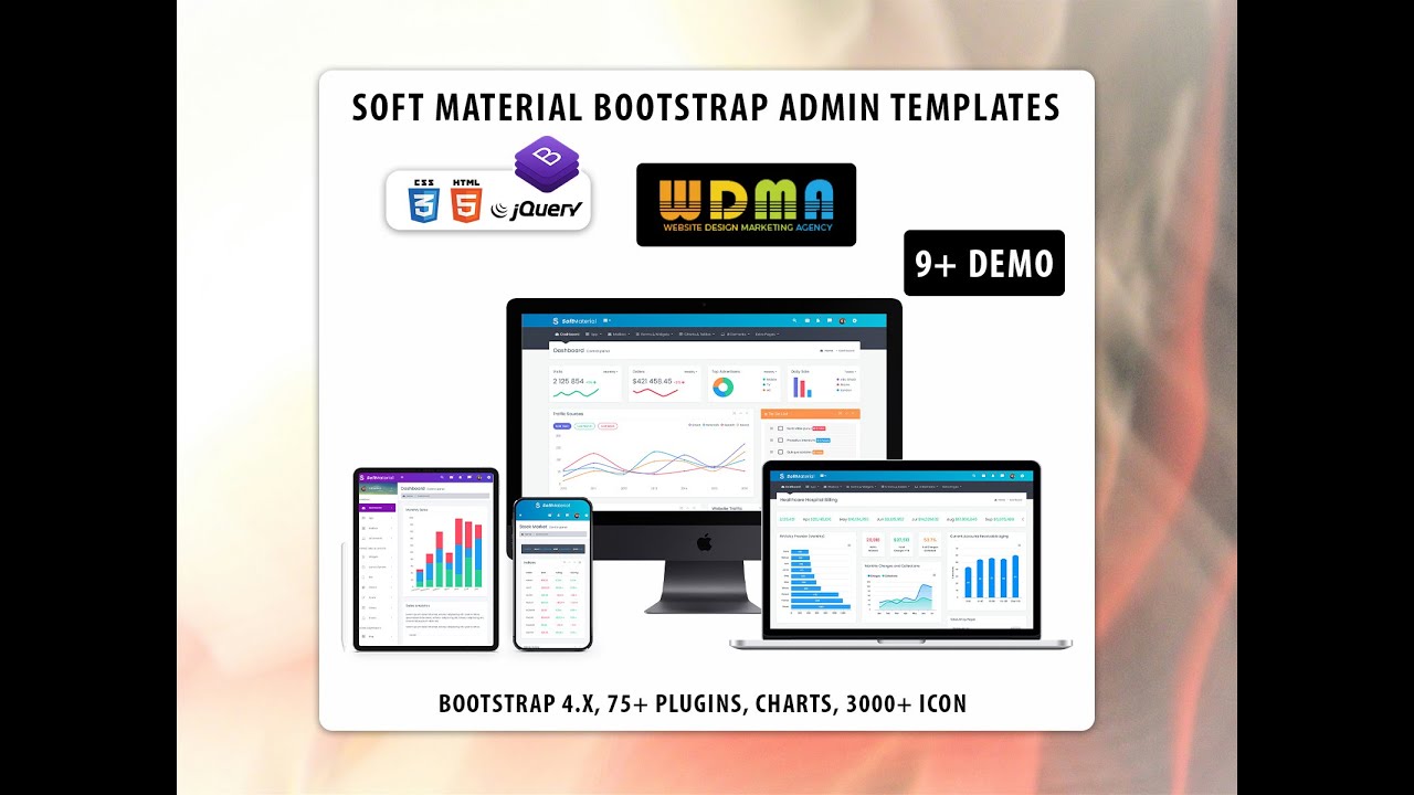 Soft Material – Admin Templates Bootstrap With Admin Panel