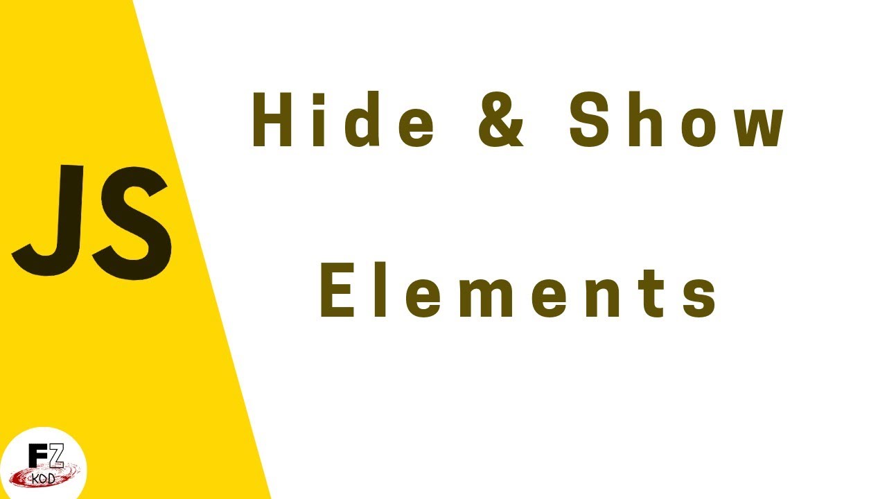 Q&A: How can I hide html element and  make it visible again using JavaScript ?