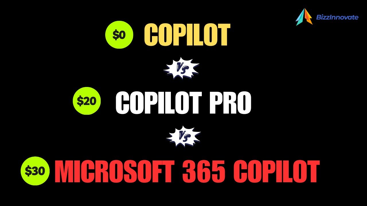 Copilot Vs Copilot Pro Vs Microsoft 365 Copilot