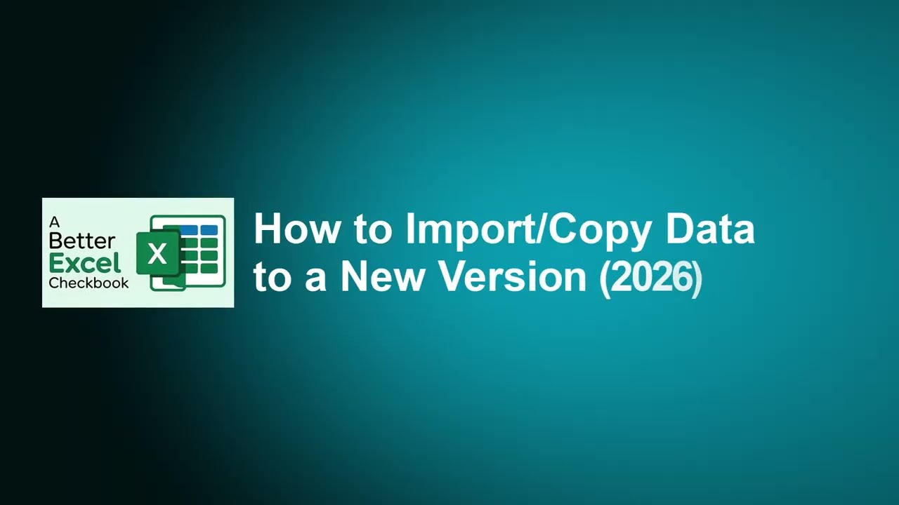 Excel Checkbook, How to Copy Data (Updated April 2026)