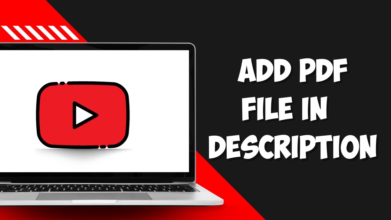 How To Add Pdf File In YouTube Description (EASY)