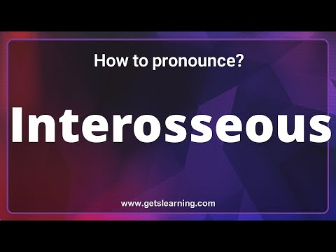 How to pronounce Interosseous in English correctly