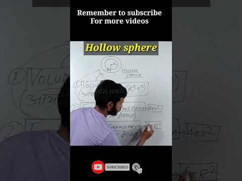 Hollow sphere formula in just 20 seconds #shorts #learnwithjyotish