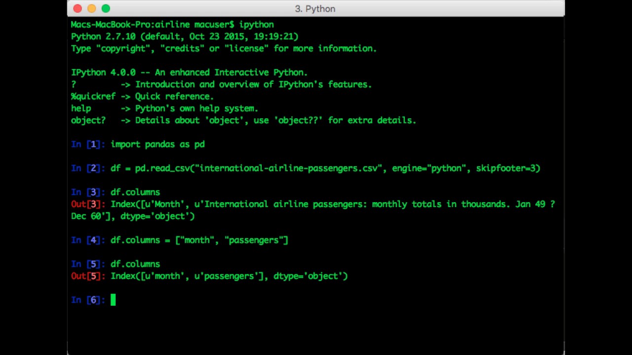The Numpy Stack in Python - Lecture 15: Data Frames 3