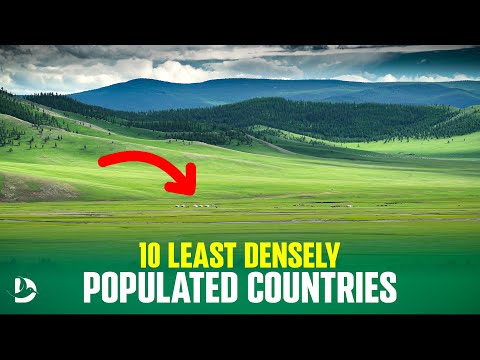 10 Least Densely Populated Countries in The World