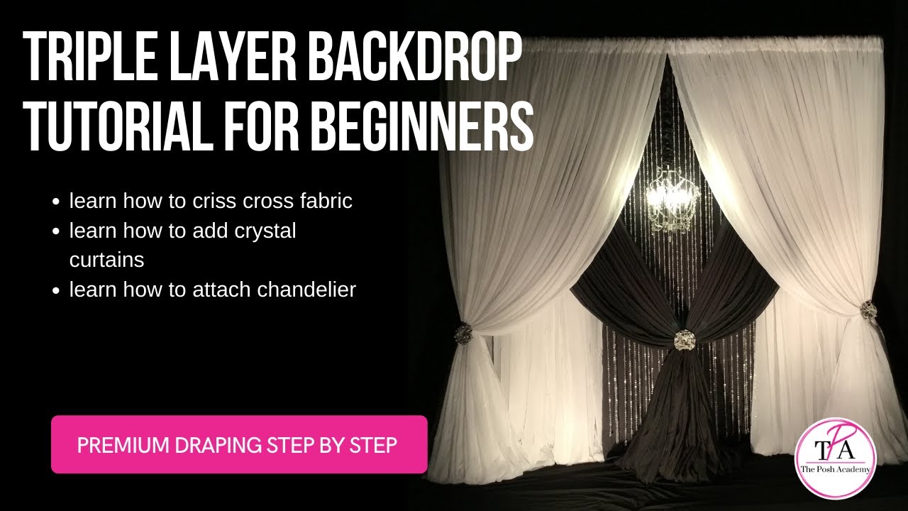 Triple Layer Backdrop Tutorial Step by Step | Backdrop Ideas