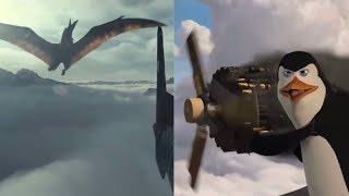 Jurassic World Dominion plane crash with Madagascar 2 plane crash