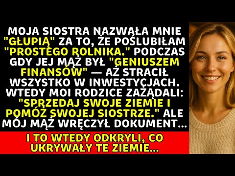 Rodzina kazała mi sprzedać ziemię dla siostry. Mój mąż ujawnił coś, co ich uciszyło...