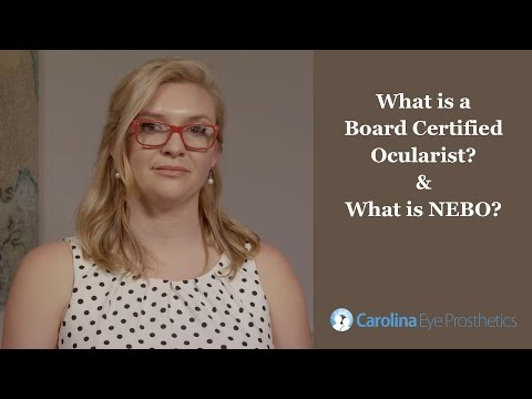 What is a Board Certified Ocularist & What is NEBO? Burlington NC