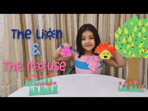 The Lion And The Mouse Story | Story Telling With Props | Story With Hand Puppets| Story With Moral