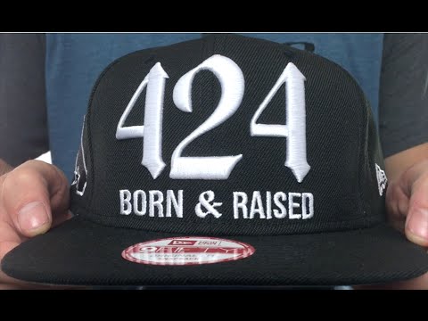 Area Code '424 BORN-N-RAISED SOCAL SNAPBACK' Black Hat by New Era