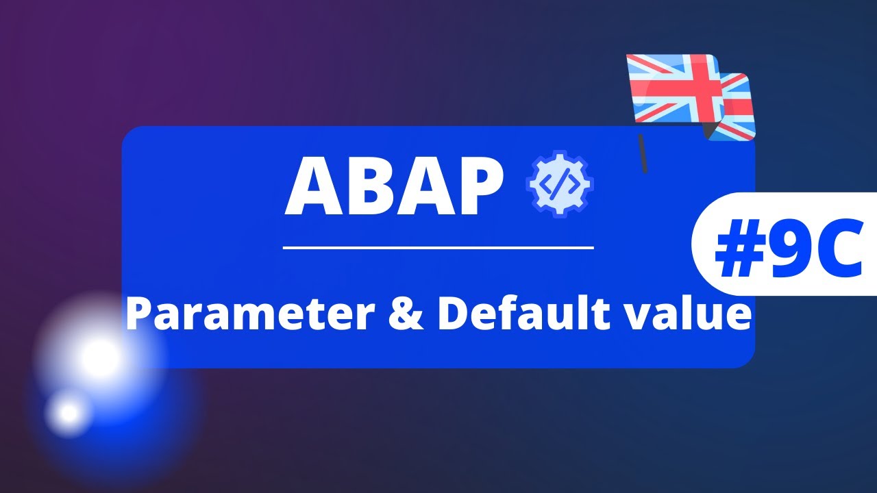 SAP ABAP - Parameter & Default value