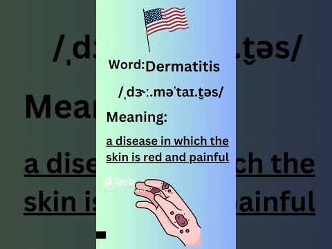 How to Pronounce Dermatitis in American Accent #learnenglish #learning