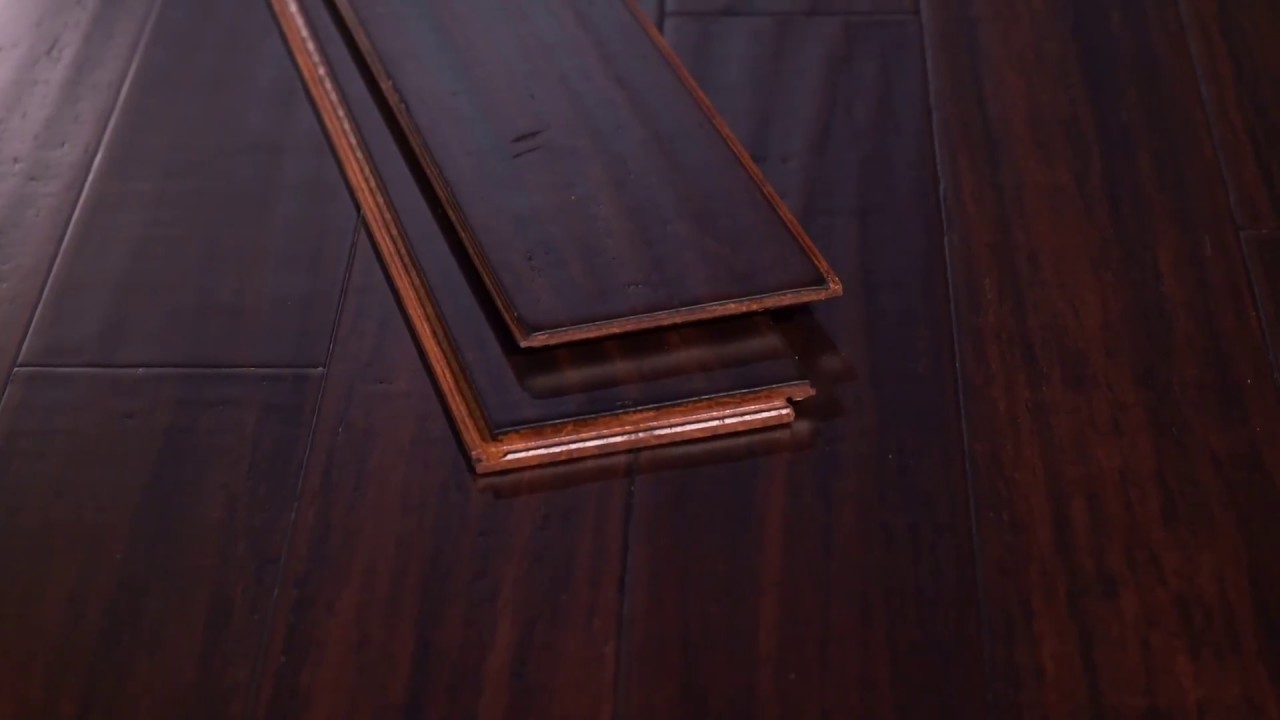Ambient Java Handscraped Click Lock Bamboo Flooring
