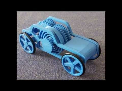 Windup motor Car toy by brico3d - Thingiverse