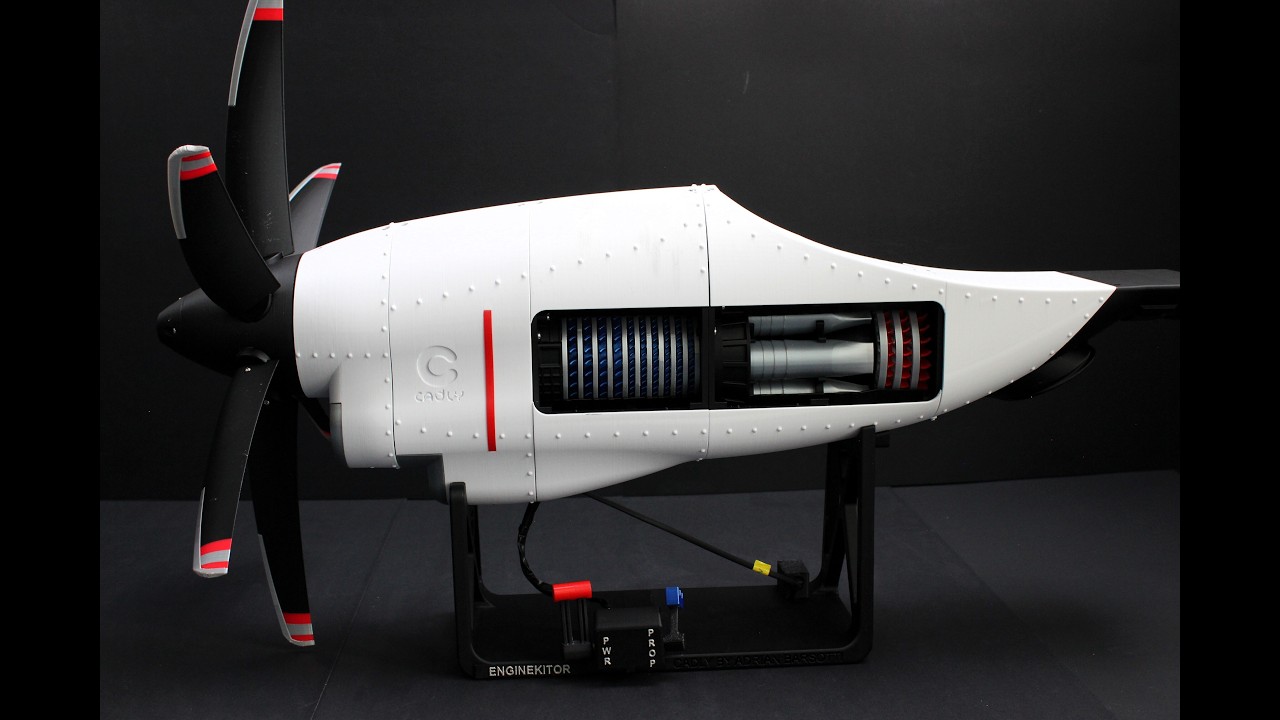 T56-A-15 Turboprop Engine Model #enginekitor