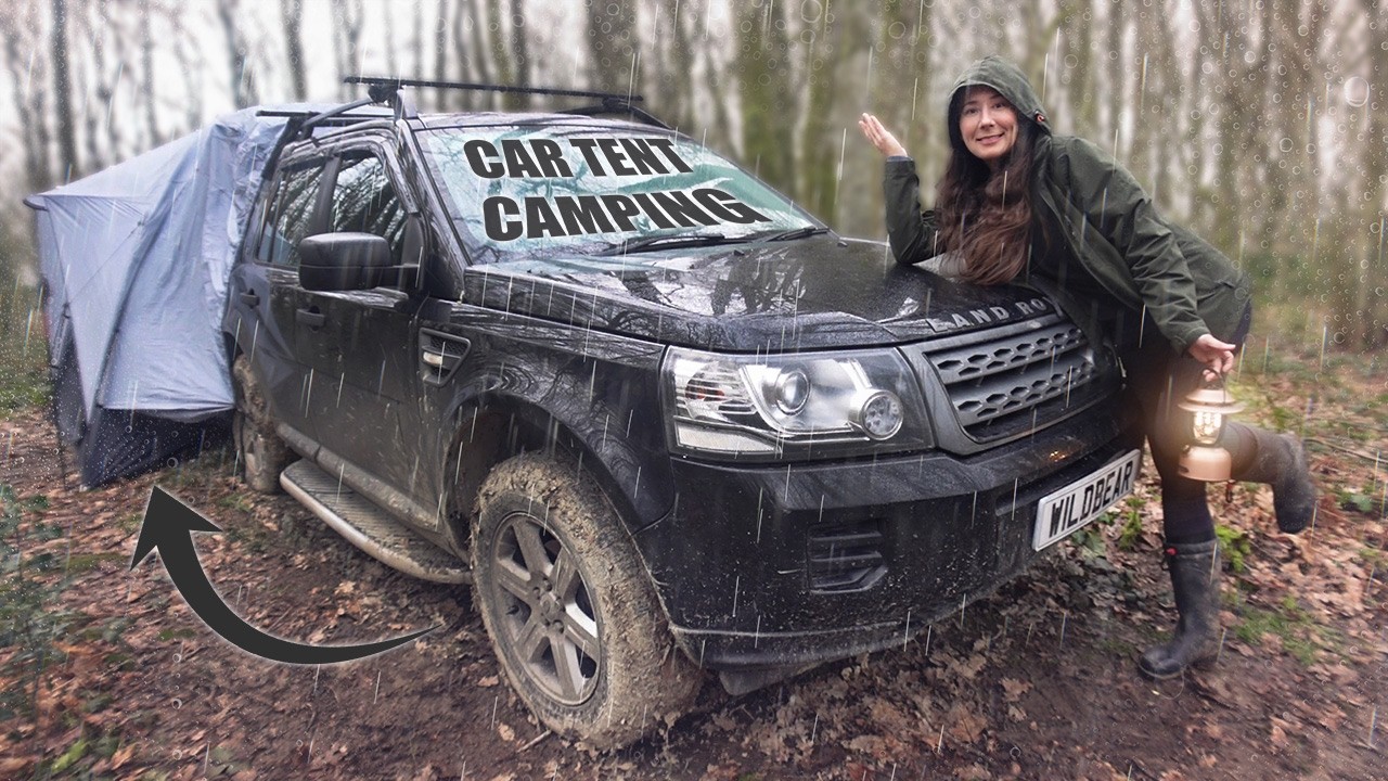 My First Time Car Tent Camping • 3 Nights Alone in the Woods (Lots of Mud!)