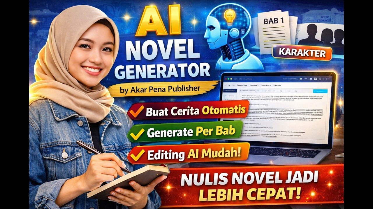 Nulis Novel Jadi Lebih Cepat | AI NOVEL GENERATOR