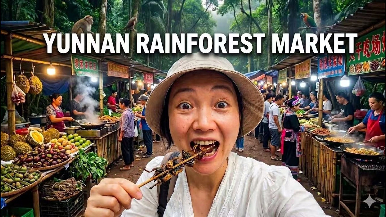 Rainforest Market on China-Myanmar-Laos Border 🇨🇳🇲🇲🇱🇦